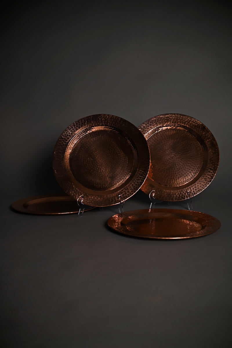 Vallarta Chargers in Polished Copper (Set of 4) – Mexicos Finest Store