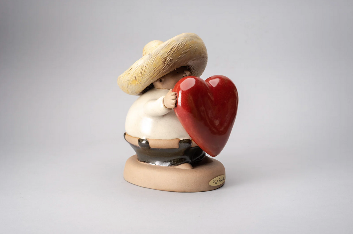 Charro Pure Heart– Handmade Mexican Ceramic Sculpture by Rodo Padilla ...