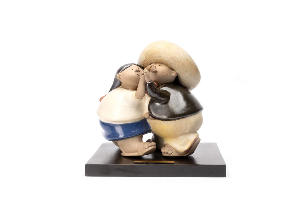 Dance – Handmade Mexican Ceramic Dancing Couple Sculpture by Rodo Padi ...