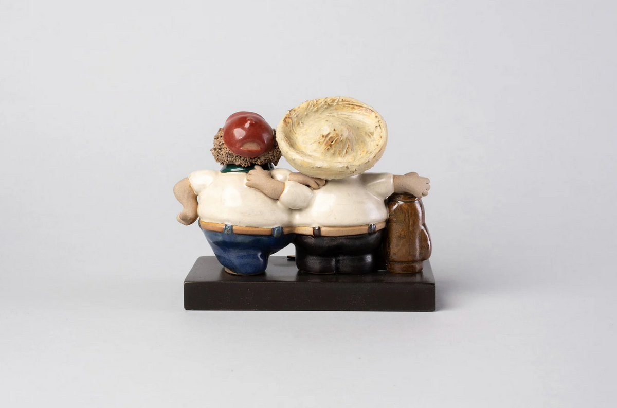 Mini Father & Son Golfers by Rodo Padilla – Handmade Ceramic Sculpture ...