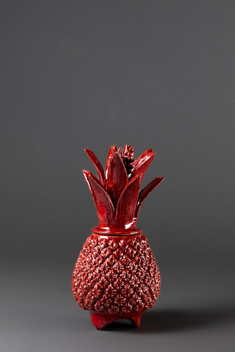 Red Enameled Piña Small – Mexicos Finest Store
