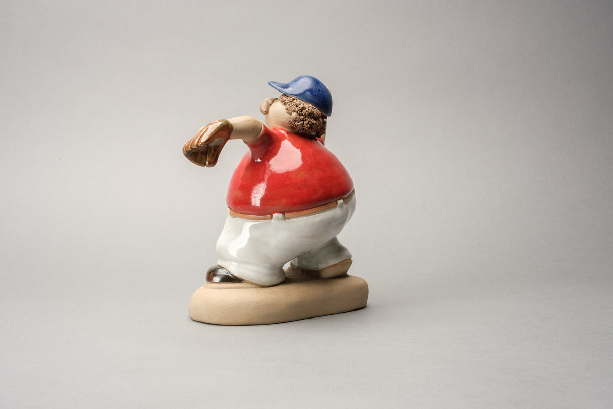 Baseball Player – Handmade Ceramic Sculpture of a Baseball Player by R ...